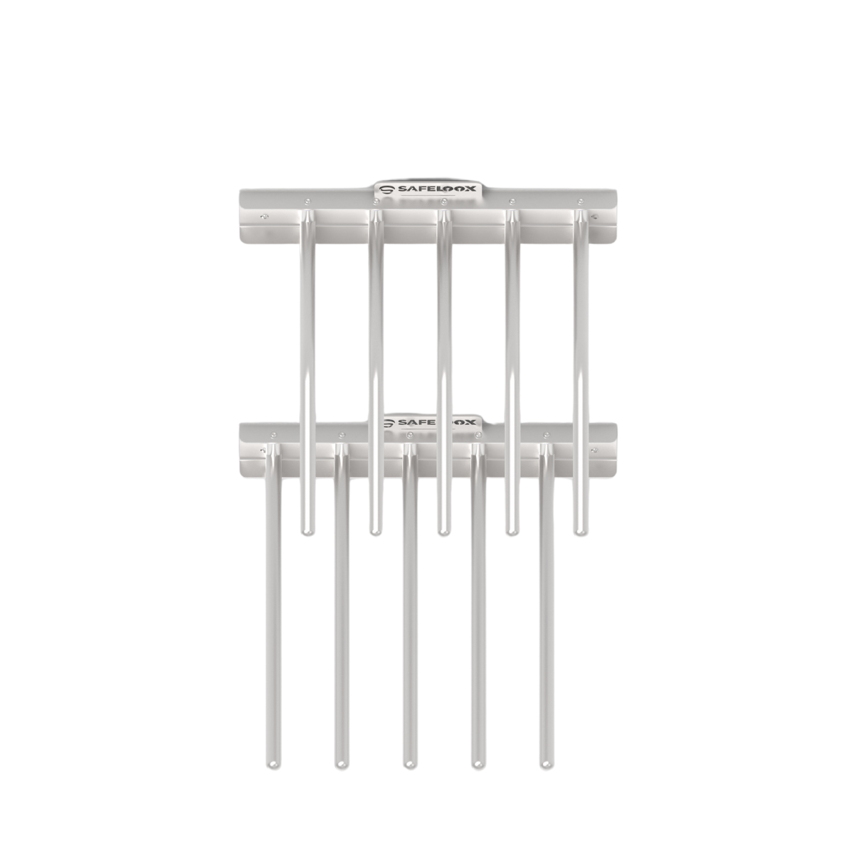 Buy Stainless Steel Wall-Mounted Swivel Apron Rack for 5 Tops & Skirts ...